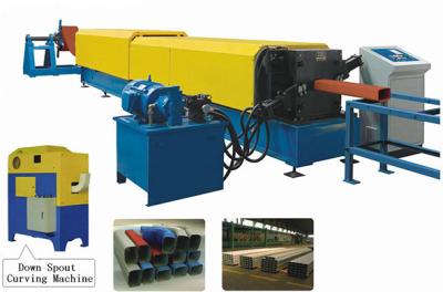 China Customized Half Square Gutter Roll Forming Machine  Fully Automatic Control By Panasonic PLC for sale