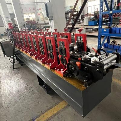 China Galvanized Steel 1.2 - 1.5mm Thickness 35mm Electrical Din Rail Roll Forming Machine Manufacturer for sale