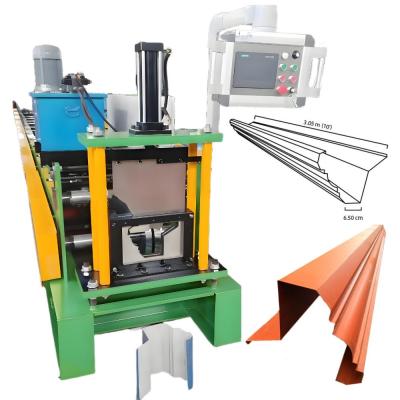 China 7.5Kw Main Motor Power Canalon Pecho Paloma Gutter Roll Forming Machine For Precise Guttering for sale