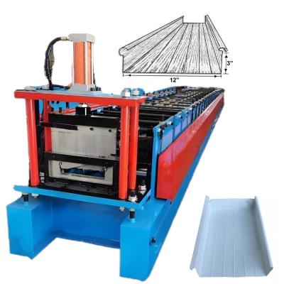 China 0.8mm Thickness 12 Inches Width Aluminum Standing Seam 5 Ribs Str Roof Panel Roll Forming Machine for sale