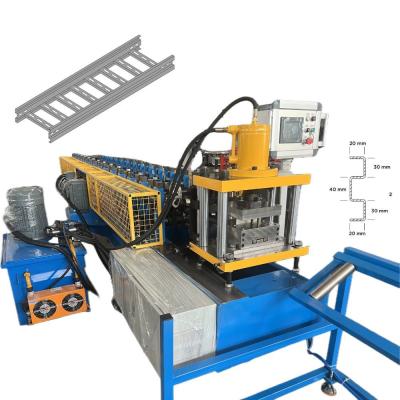 중국 인도네시아 인기 1.2-2.0mm 두께 W 모양 사다리 케이블 트레이 롤 형성 기계 판매용