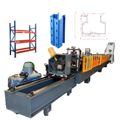 China Algeria 1.5-2.5mm Thickness Upright Colum Post Roll Forming Machine with Gearbox Drive for sale
