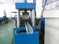 China PLC Controlled Blue Rack Upright Roll Forming Machine 12-15m/min 0.5-2.0mm for sale