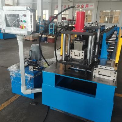 China Automatic Width Adjustable 80 to 150 mm Pallet Racking C Shape Interlock Beam Roll Forming Machine for sale