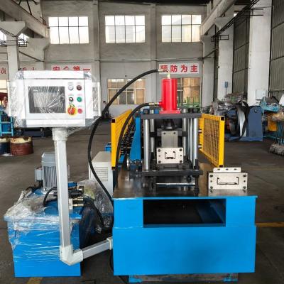 China Q235 Galvanized Steel 2.0mm Thickness C Shape Storage Rack Shelf Box Beam Roll Forming Machinery for sale