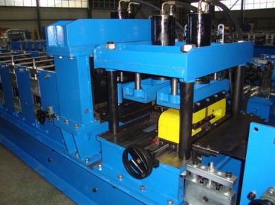 China Chain Drive Z Purlin Making Machine , Purlin Rolling Machine With 20 Roller Stations for sale
