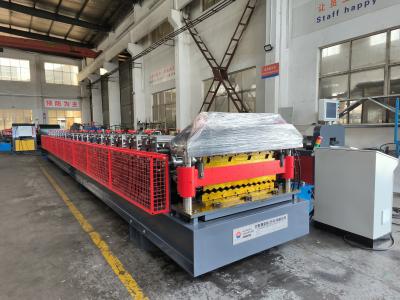 China 0.3-0.8MM Trapezoidal and Corrugated Double Layer Roof Panel Roll Forming Machine for sale