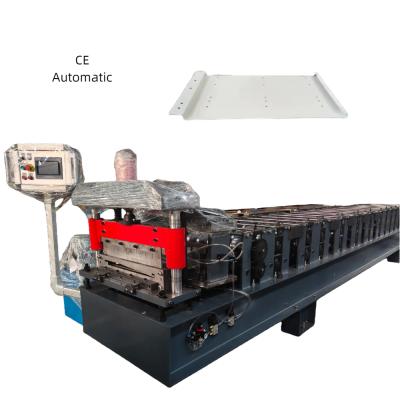 China Full Automatically 0.7-1.2mm PPGI Soffit Panel Roll Forming Machine with Auto Stacker for sale