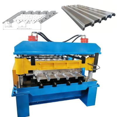 China 0.8-1.2mm Thickness Galvanized Steel B Type Roof Floor Deck Roll Forming Machine for sale