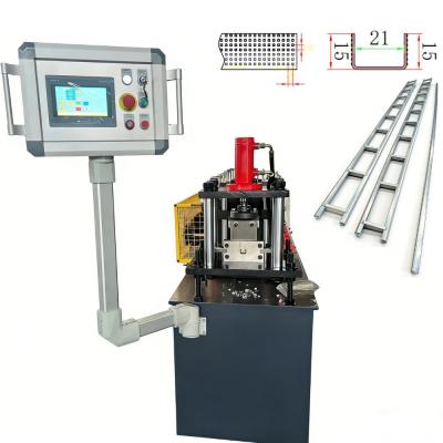 China 0.6-1.2mm Thickness Embossing Bottom 21*15mm Metal U Channel Roll Forming Machine for sale