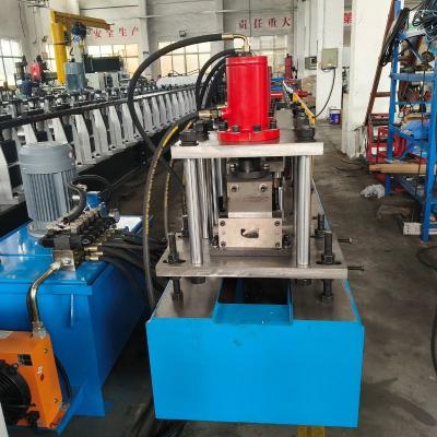 China Galvanized Steel 2 Inches Residential Garage Doors Vertical Track J Track Rail Roll Forming machine for Door Track Repair for sale