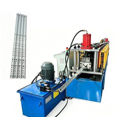 China 2.0mm-2.8mm Thickness Galvanized Steel Sectional Garage Door Supportive Rail Making Machine, Garage Door Track Angle Roll Forming Machine for sale