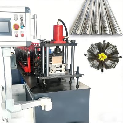 China 0.6-1.2mm Galvanized Steel Tiras Para Cortina Europea Shutter Door Slat Roll Forming Machine With Dual-Purpose Blade for sale