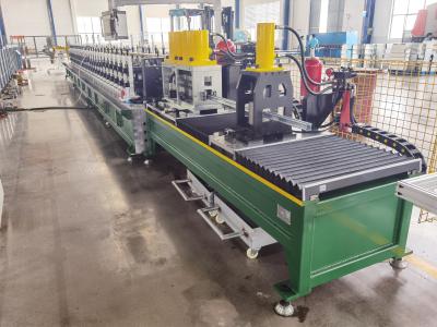 China 1.5-2.5mm Stainless Steel Unslotted & Slotted C Uni Solar Strut Roll Forming Machine With Servo Following Cutting And Punching for sale