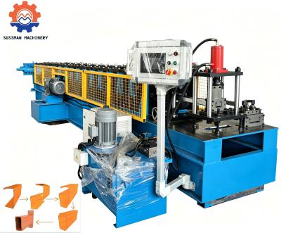 China Warehouse Storage 1.5-2.0mm Carbon Steel C Channel Racking Box Beam Roll Forming Machine With Auto Joint Machine for sale