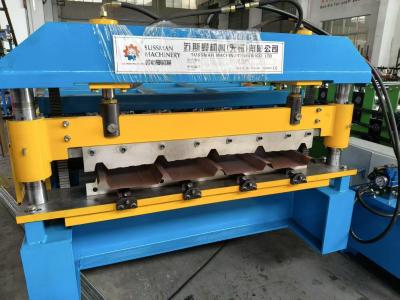 China 0.3-0.8mm India Popular Metal Roof And Siding Roll Forming Machine With Chain Drive for sale