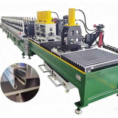 China US popular 1.5-2.5mm Ground-mounted PV stations Solar Strut Channel Roll Forming Machine Flying Punching and Cutting for sale