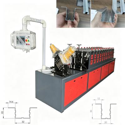 China Building Ceiling & Roof Structure 2 in 1 Top Roof Batten Roll Forming Machine Hat Omega Furring Channel Embossing Kurling for sale