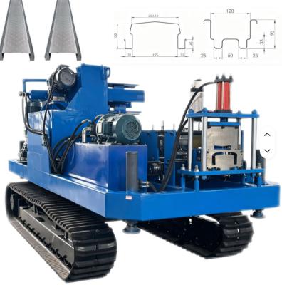 China Mobile 0.6-0.8mm Agriculture Channel Gutter Roll Forming Machine for sale