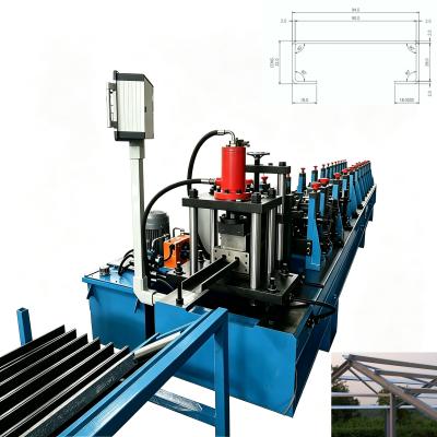 China 1.5-2.0mm Galvanized Steel Carbon Steel C Purlin Roll Forming Machine Building Steel Structure Workshop Warehouse Construction for sale