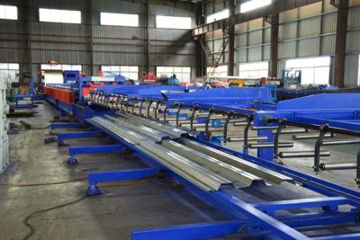 China 28 Rollers Galvanized Steel Deck Roll Forming Machine For Building Construction for sale