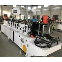 China 10 Stations Ceiling Grille Cold Roll Forming Machine 0.3-0.4mm Aluminium PLC Delta Servo Feeding for sale