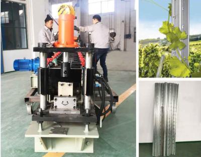 Китай Гальванизированный крен кола 26kw столба виноградника катушки формируя машину продается