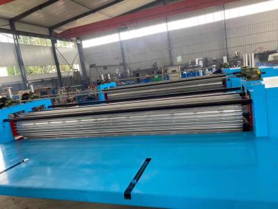 China Ppgi 0.12-0.3mm Barrel Corrugated Roof Panel Roll Forming Machine for sale