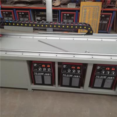 China 6 Sides Gas Gun Rack P Shape Step 4.0mm Beam Welding Line Machine for sale
