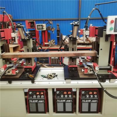 China 4000mm 4 Sides P Shaped Step Beam Welder Machine Delta PLC Control for sale