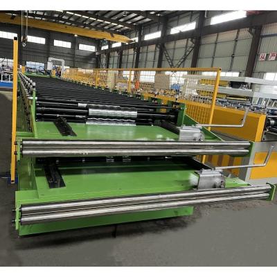 China rollo acanalado de la anchura de 1220m m que forma grueso de la impulsión de cadena 0.17mm-0.4m m de la máquina en venta