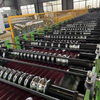 China 1220mm Coil Width Double Layer Roll Forming Machine for Corrugated Trapezoidal IBR Roofing Sheets for sale