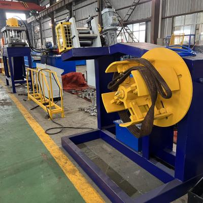 China 1.0-2.0mm Thickness Gearbox Driven Galvanized Steel Slotted Channel C Post Metal Roll Forming Line for sale