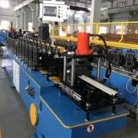 China Width Adjustable Fire Damper Blade Roll Forming Machine 100-250mm Width 0.6-1.0mm for sale