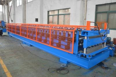 China 7.5KW Metal Double Layer Roofing Roll Forming Machine PLC Control Slip Roll Forming Machine for sale