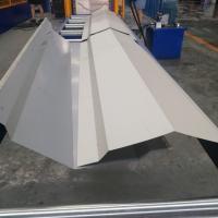 China Automatic Rain Spout Gutter Roll Forming Machine 0.3-0.8mm Aluminium Profile Making Machine for sale