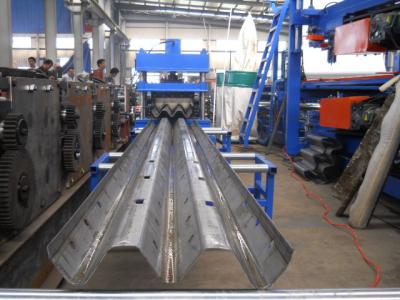 China 380V 3 Phase Three Wave Guardrail Roll Forming Machine for Highway Guardrail for sale