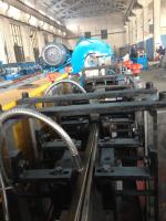 China Fly Saw Cutting Cooling System Rectangle Pipe Downspout Roll Forming Machine with 12-15m/min Speed and 180mm Roller Diameter for sale