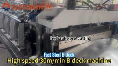 steel B deck roll forming machine