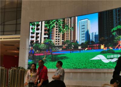 China Indoor Advertising SMD LED Video Wall Customized Pane Size 16 Bits Grey Level for sale