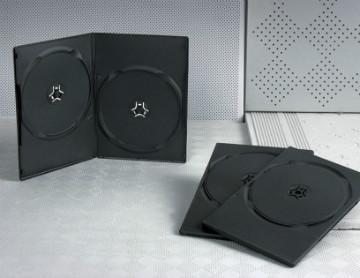 China 7mm double black DVD case  dvd  box  dvd cover(YP-D806H) for sale