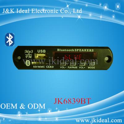 China JK6839BT  Gor amplifier speaker Audio usb sd fm radio bluetooth mp3 module for sale