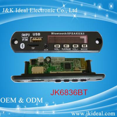 China JK6836BT usb tf card fm bluetooth module mp3 decoder board for sale