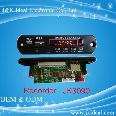 China JK3090 Audio mixer amplifier usb sd fm  recorder  MP3 module for sale