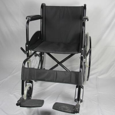 Cina Sedia a rotelle d'acciaio piegante disabile con Front And Rear Wheel solido in vendita