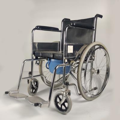 China 2 in 1 Multifunctionele Vouwende Staalrolstoel met u-Vormladenkast Seat Te koop