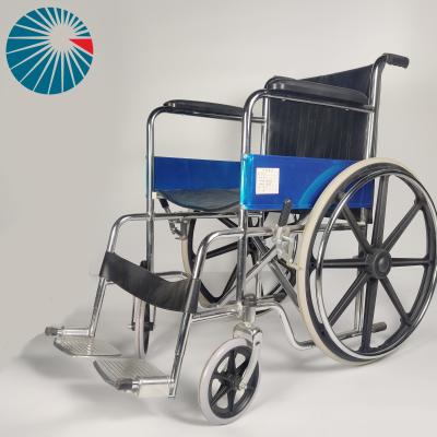 Cina Sedia a rotelle piegante d'acciaio Mag Rear Wheel 2 del cassettone in 1 bracciolo dell'unità di elaborazione di Chrome Frame in vendita