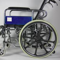 China Solid Multi - Functional High Backrest Foldable Wheelchair With Commode for sale