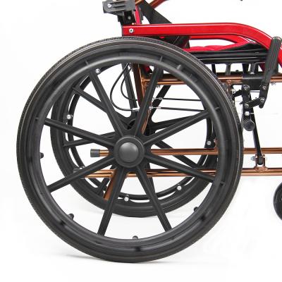 Cina Peso leggero su ordinazione di qualità superiore di alluminio dei modelli facile al cuscino di Seat smontabile della schiuma di Carry Foldable Manual Wheelchair With in vendita