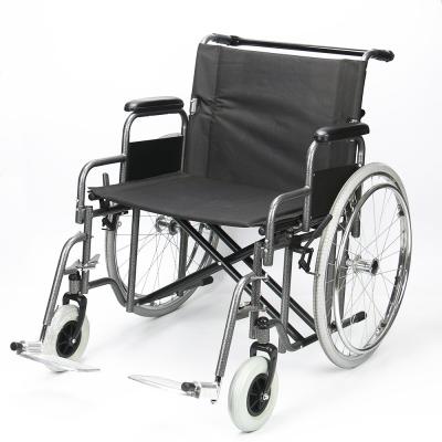 China Wide Seat Medical Wheelchair Obese People Hospital Therapy Chair With Wheels for sale